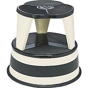 Cramer Kik Step Steel Step Stool - Two Step Stool, Holds 350 lbs (Beige)