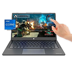 Gateway Touchscreen 14.1" FHD Laptop in Metallic Black Intel Core i7-1255U 10-Core up to 4.7 Processor 8GB DDR4 RAM 512GB SSD HDMI Wi-Fi Win 11 iSlik Pen (GW714 - Renewed)