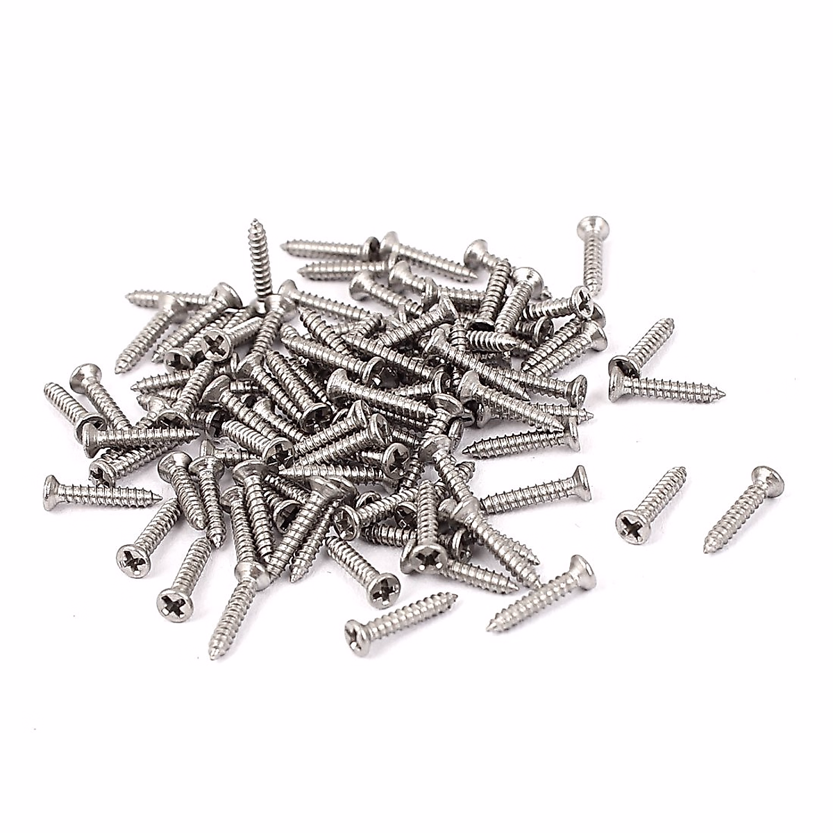 uxcell a16011500ux0058 Screw M1.4 x 8Mm Cross Head Countersunk Self Tapping Screw 100 Pcs