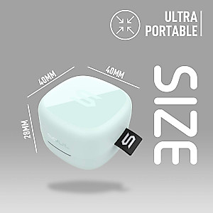 SOUL New S-Nano True Wireless Earbuds - in Ear Headphones, Ultra Portable, Bluetooth, IPX5 Waterproof Transparency Mode - Frost