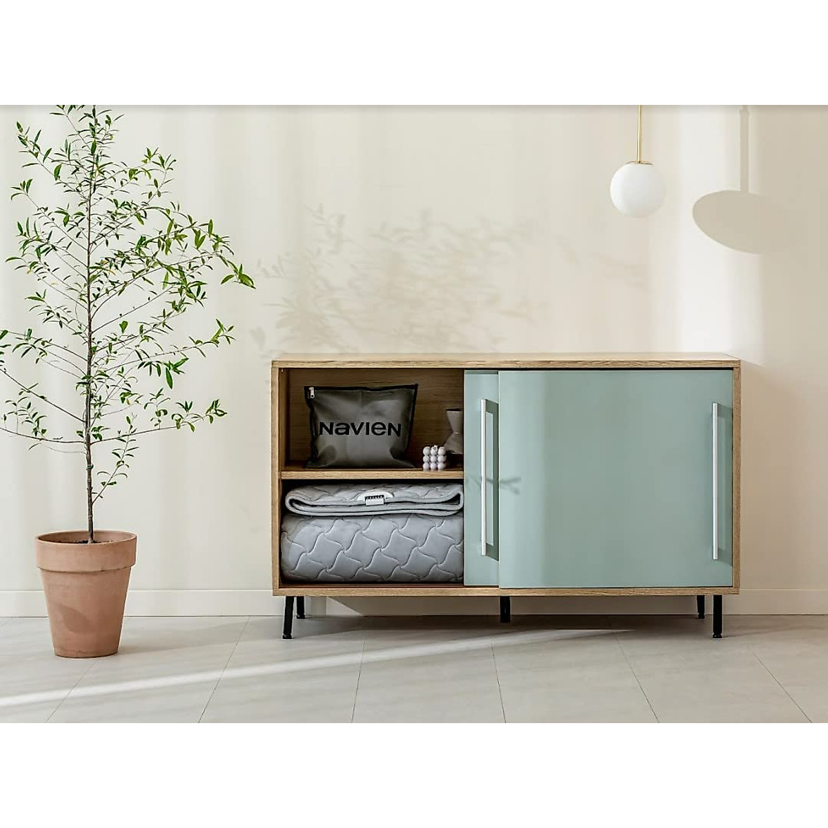 Navien Mate Far Infrared Heated Mattress Pad, Smart Care Heating with Sleep Mode Feature, Wi-Fi Enabled & Washable (Double)