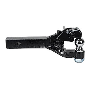 REYSUN 864186 8 Ton Pintle Hook 2 inch Pintle Hitch Receiver with 2 inch Trailer Ball
