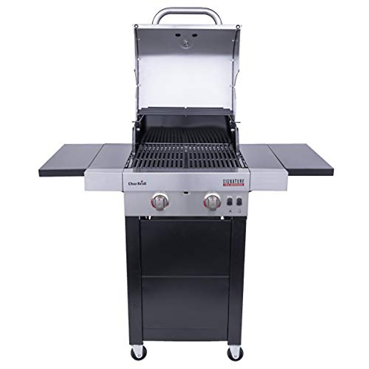 Char-Broil 463632320 Signature TRU-Infrared 2-Burner Cart Style Gas Grill, Stainless/Black