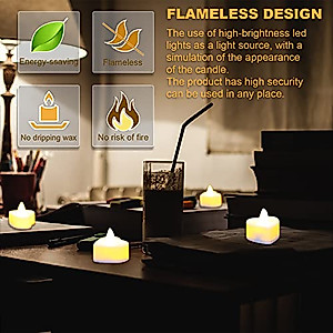 2400 Pieces Artificial Rose Petal 24 PCS Romantic Heart Candle Flameless Romantic Love Tealight Candle for Romantic Night Valentine's Day Anniversary Wedding Hotel Room Decor