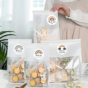 80 Baby Shower Thank You Stickers, Rainbow Birthday Party Favor Labels, Rainbow Themed Bridal Shower Wedding Favor Decorations