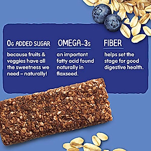 Happy Tot Organics Super Foods Oat Bars, Blueberries & Oatmeal, 5 Count (Pack of 6)
