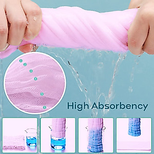 Looxii Muslin Burp Cloths 100% Muslin Cotton Baby Burp Cloths Large 20''x10'' Extra Soft and Absorbent 6 Pack Baby Burping Cloth for Boys and Girls (Pink)