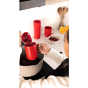 Ember Temperature Control Smart Mug 2, 10 Oz, App-Controlled Heated Coffee Mug with 80 Min Battery Life and Improved Design, (PRODUCT) RED