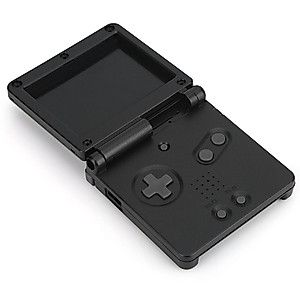 Lazmin Replacement Housing Shell Case Cover Repair Part, Screen Glass Lens & Screwdrivers Tool for Gameboy Advance SP Console, Prevent from Stains, Scratch, rub, and Erosion (Black)