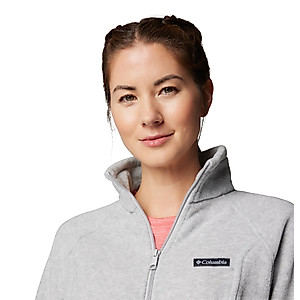 Columbia Womens Benton Springs Full Zip Fleece Jacket, Cirrus Grey Heather, Medium