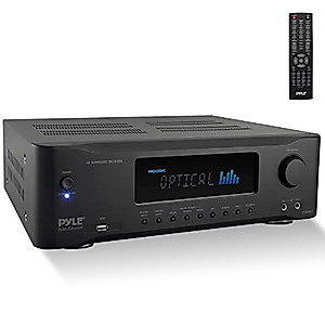 Pyle 5.2-Channel Hi-Fi Bluetooth Stereo Amplifier - 1000 Watt AV Home Speaker Subwoofer Sound Receiver w/Radio, USB, RCA, HDMI, MIC in, Wireless Streaming, Supports 4K UHD TV, 3D, Blu-Ray - PT694BT.5
