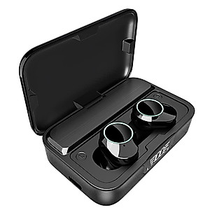Soonic Bluetooth V5.3 Earbuds, Wireless Noise Cancelling Earbud, Compatible with Apple Android, Built-in Microphone, IPX7 Waterproof Earbud, 3300 mAh Large Power (Black)