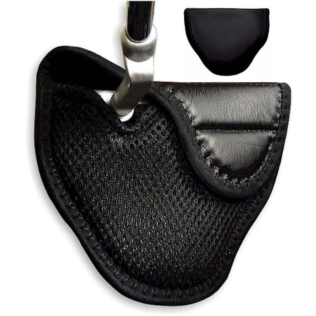Synthetic Leather Mallet Putter Cover for Heel Shafted Putters (right)