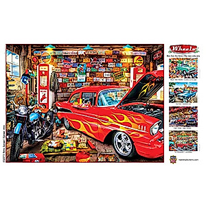 MasterPieces 750 Piece Jigsaw Puzzle for Adults, Family, Or Kids - Retro Garage - 18"x24"