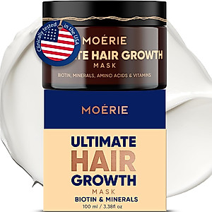 Moerie Hair Growth & Repair Mask - Restorative, Vegan-Friendly Treatment for Longer, Thicker, Fuller Hair - 100ml