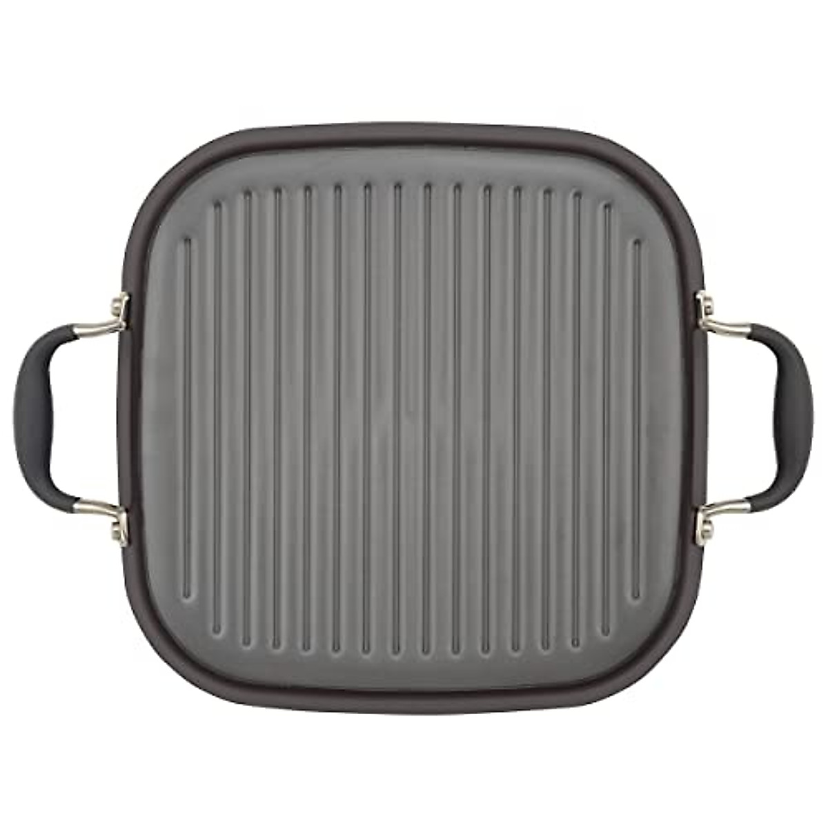Anolon Advanced Hard Anodized Nonstick Grill Pan / Griddle and Roaster - 11 Inch, Gray