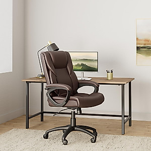 STAPLES 2554454 Kelburne Luxura Office Chair Brown