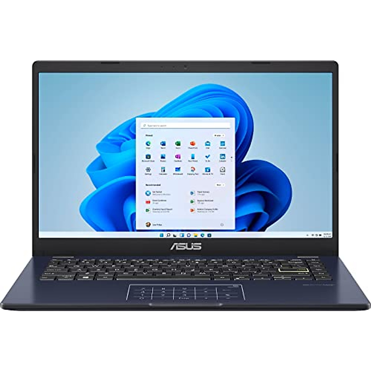 ASUS 2022 14" Thin Light Business Student Laptop Computer, Intel Celeron N4020 Processor, 4GB DDR4 RAM, 320 GB Storage, 12Hours Battery, Webcam, Zoom Meeting, Win11 + 1 Year Office 365, Black