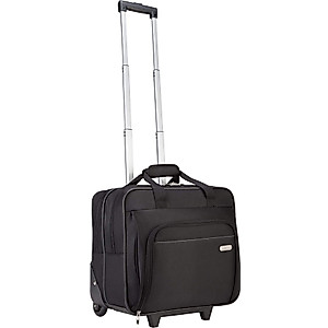 Targus Metro Rolling Laptop Case Bag for Business Commuter with Durable Water Resistant, Expandable Compartments, Trolley Strap, Padded Protection fits up to 16-Inch Notebook Screen, Black (TBR003US)