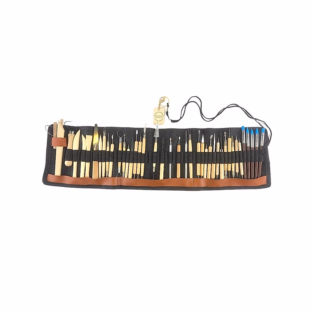 Universal Tool Caddy Compact Sturdy Storage Solution with 50 Versatile Compartment Portable Pottery Pouch Case for Artists and Hobby Enthusiasts Perfect Creative Souls Organizer Tote Holder