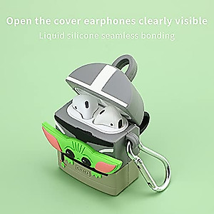 hnspice Compatible with Airpods1&2 Case Cover, 3D Cute Cartoon Funny Fun Backpack Design,Stylish Chic Character Skin Keychain Kits, Stylish Girl Child Teen boy Airpods case (Backpack)