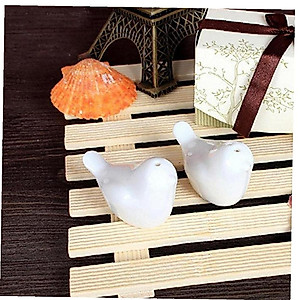 Froiny 2pcs Love Doves Birds Salt and Pepper Shakers Kitchen DÃcor Wedding Ceramic Gift,White,3.5cmx6cm