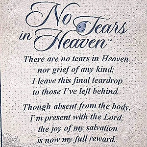 Dicksons No Tears in Heaven Memorial 46 by 68 in All Cotton Tapestry Throw Blanket