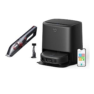 eufy Clean X9 Pro CleanerBot with MopMaster™ Adaptive Pressure Cleaning, 2 Rotating Mops, Carpet Detection with 12 mm Auto-Lifting Mops, Auto-Clean Station, 5,500 Pa Suction, and AI OBS