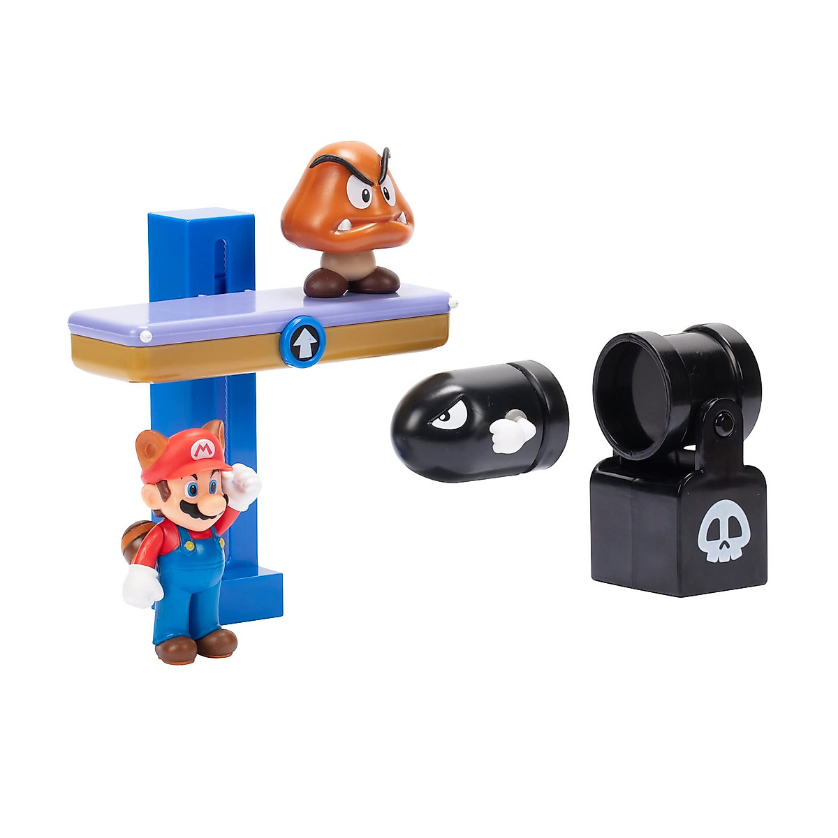 Super Mario Nintendo 2.5" Switchback Hill Diorama Set