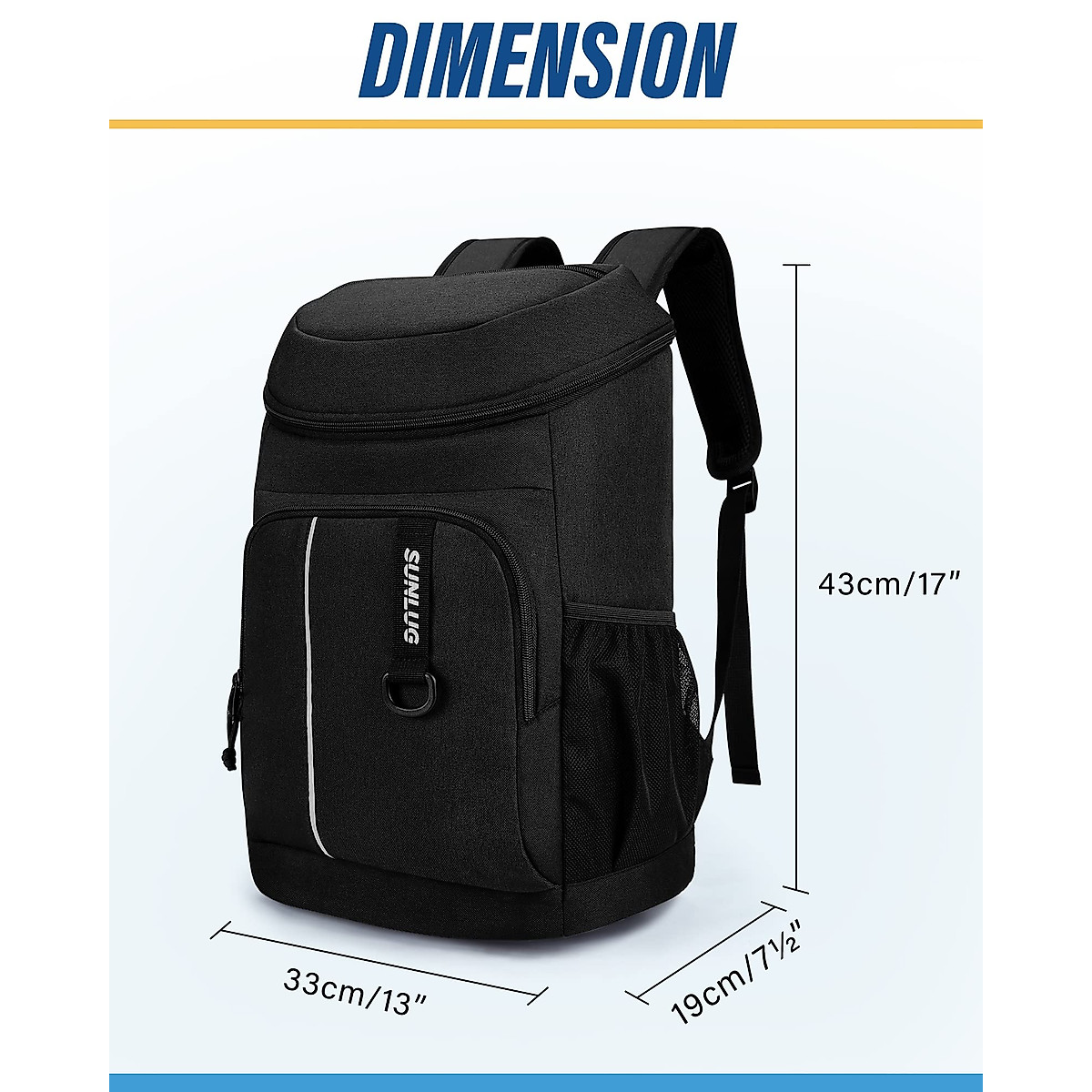 SUNLUG Cooler Backpack 30 Cans Leakproof Backpack Cooler, Insulated Lightweight Backpack Large Cooler Backpacks for Men Women to Picnics, Camping, Beach