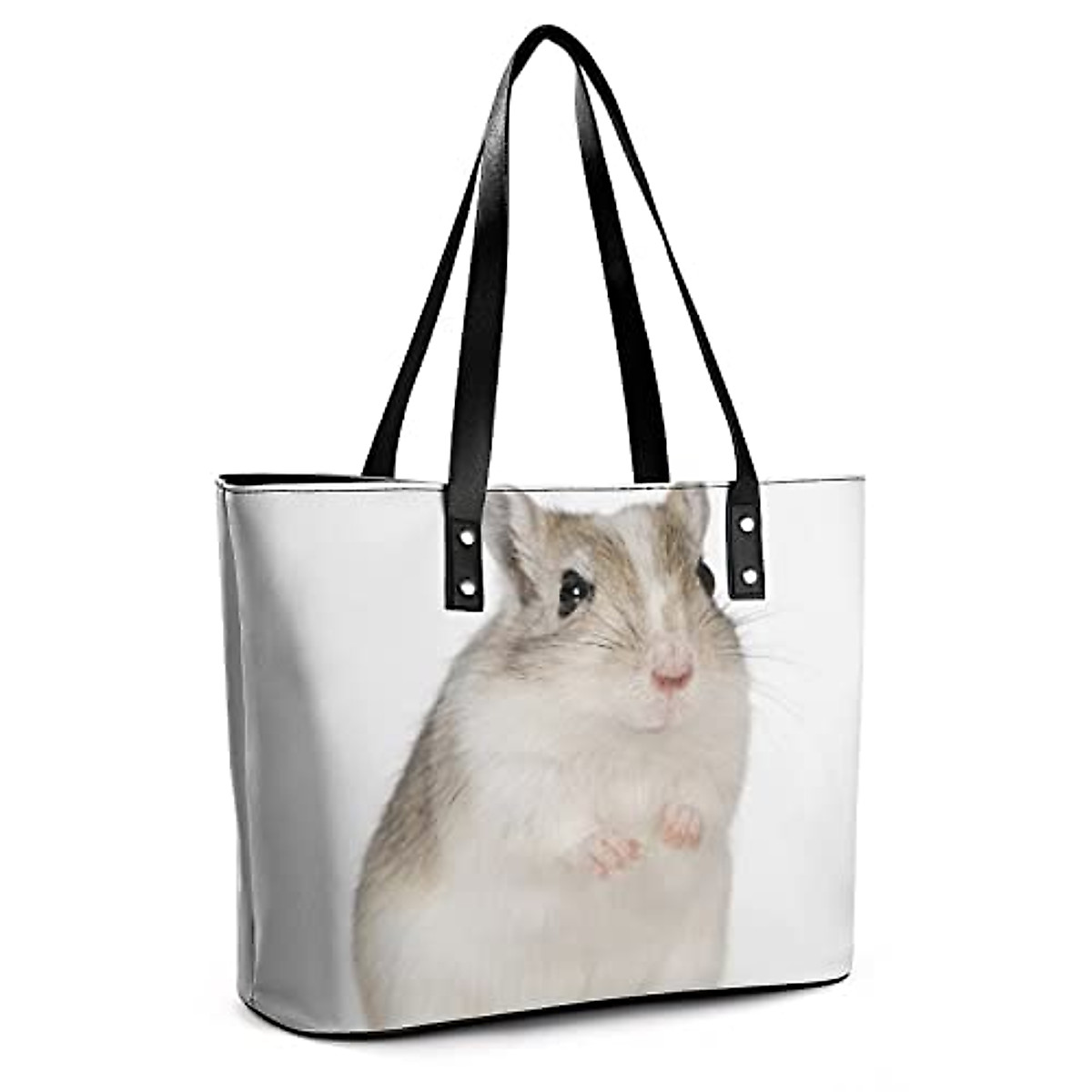 Womens Handbag Hamster Leather Tote Bag Top Handle Satchel Bags For Lady