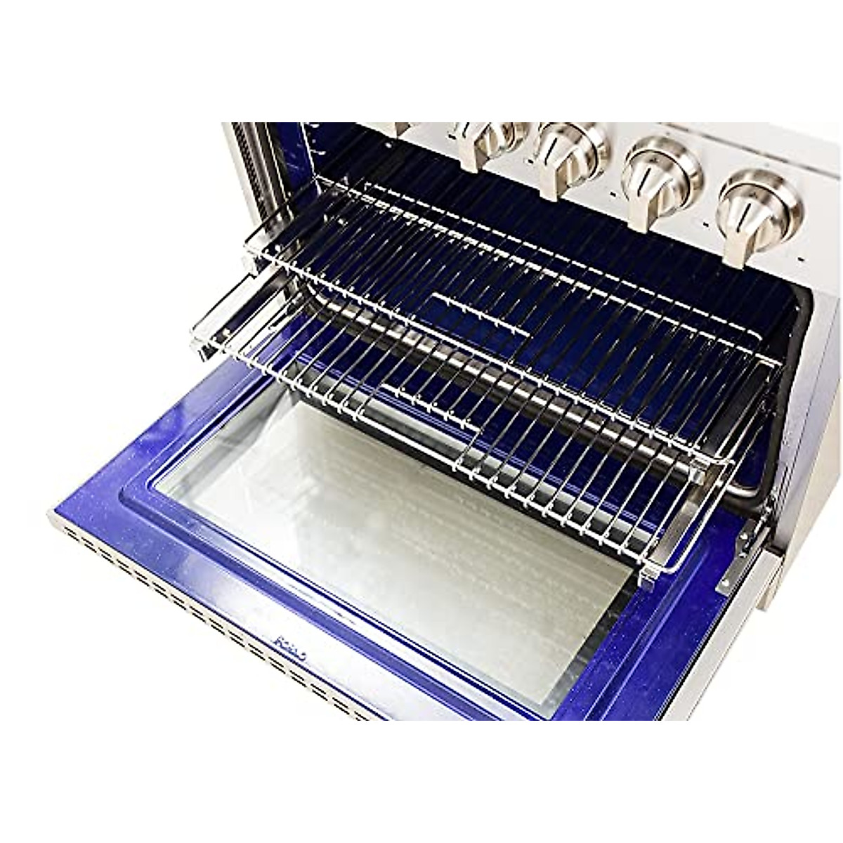 FORNO Massimo Freestanding 30-Inch Full Gas Range and Oven with 5 Italian Sealed Burners Cooktop - 4.32 Cu.Ft. Convection Stainless Steel Oven Includes Cast Iron Accessories