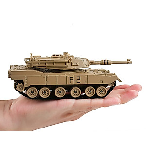 DS. DISTINCTIVE STYLE 1/48 Scale Metal Tank Model M1A2 Abrams Main Battle Tank Toy Plastic Model with Sound and Light