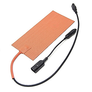 FASTROHY 12V 100W Silicone Heating Pad Mat Quick Heater with Detachable Power Cable for Food Delivery Bag 5.98X11.97 Inches