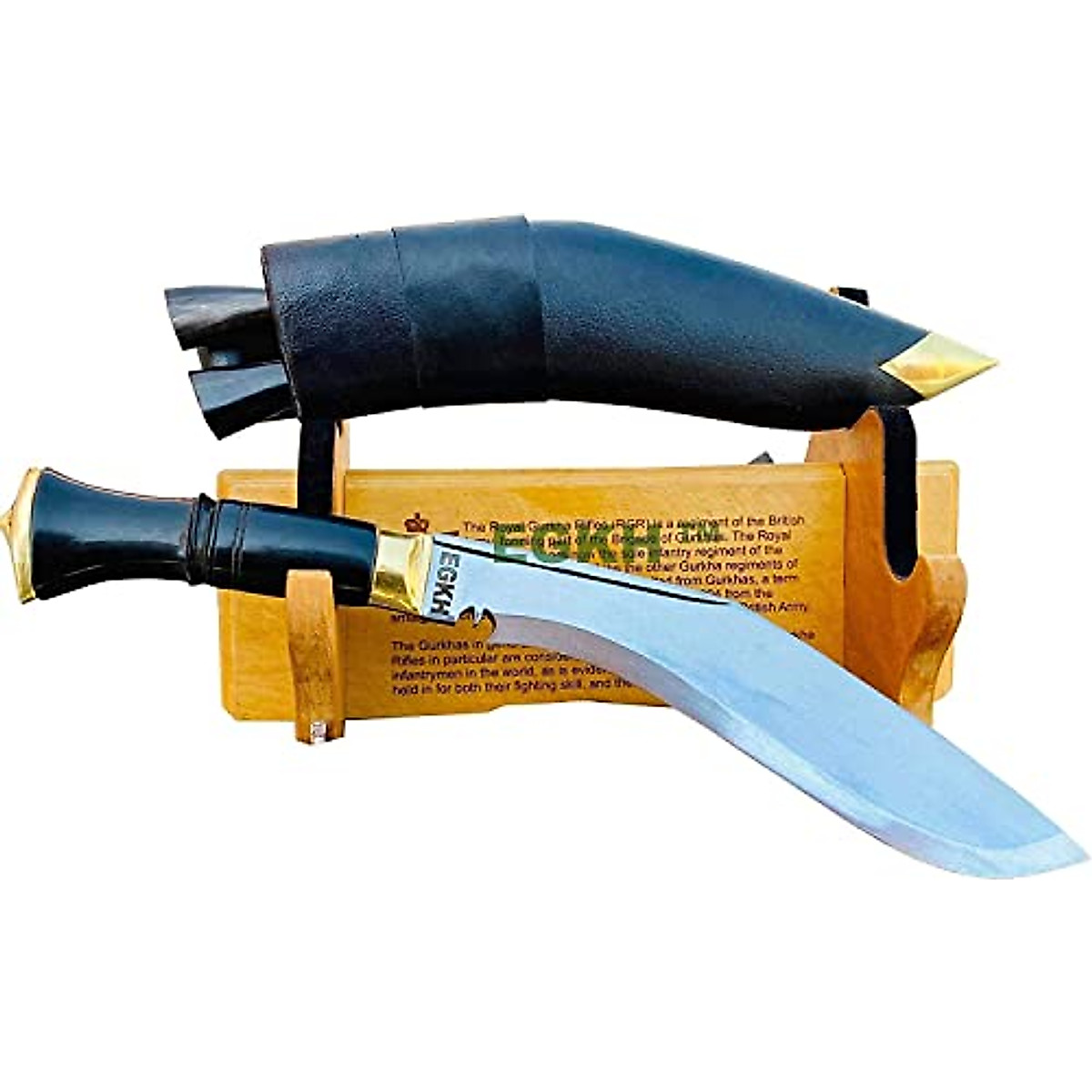 Nepal Army Kukri - Authentic Hand - Hammered Hand Forged Historical High Carbon Steel 9” Blade Khukuri Knives - EGKH Factory Outlet in Nepal - Ready to use Outdoor - Balance water tempered -