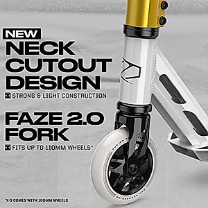 Fuzion X-5 Pro Scooter - Trick Scooter for Kids 8 Years and Up - Pro Scooters for Teens - Best Stunt Scooter for BMX Scooter Tricks (Cream)