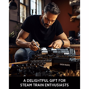 Nifeliz Big Boy Locomotive, Articulated Steam Locomotive Building Block Set, Legendary Steam Train Display Kit for Gift Giving (1,818 Pieces)