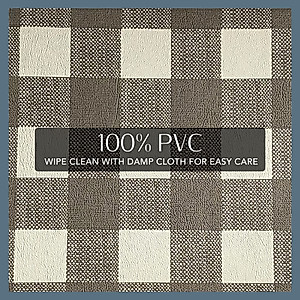 Elrene Home Fashions Farmhouse Living Rustic Comfort Anti-Fatigue Kitchen Mat, 18" x 48", Gray/White