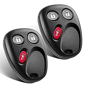 fit for 2003-2007 Chevy Avalanche Equinox Silverado SSR Suburban Tahoe/GMC Sierra/Yukon|Keyless Entry Car Key Vehicles That Use 3 Button FCCID: LHJ011(Pack of 2)