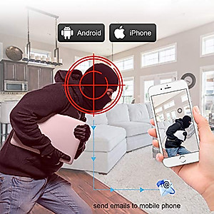 Eversecu 8 Channel Wired Security Camera System 1080P Lite DVR and (8) 2.0MP 1080P Weatherproof Cameras Support Night Vison Weatherproof, Motion Alert, Smartphone, PC Easy Remote Access