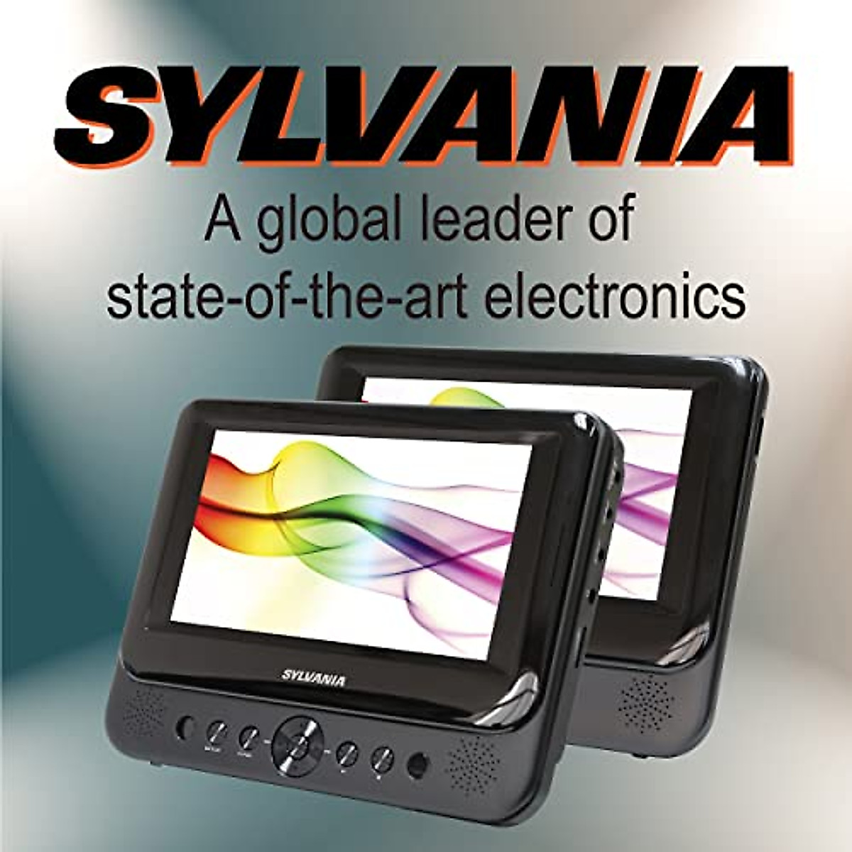 Sylvania SDVD7750 Dual 7-Inch Portable LCD DVD Player - Black