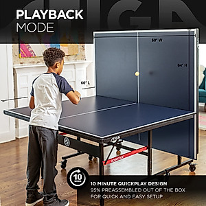 STIGA Advantage Series Ping Pong Tables - 13, 15, 19, and 25mm Tabletops - Quickplay 10 Minute Assembly - Playback Mode - Recreational to Tournament Level