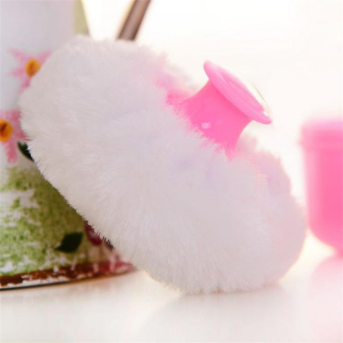 gootrades Baby Soft Face Body Cosmetic Powder Puff Sponge Box Case Container (Pink)