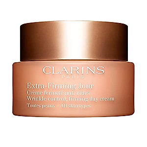 Clarins Extra-Firming Day Cream | Anti-Aging Moisturizer | Skin Looks More Radiant, Visibly Firmer and Plumper After 28 Days* | Smoothes Appearance of Lines and Wrinkles | Evens Skin Tone | 1.7 Ounces