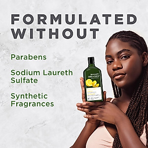 Avalon Organics Clarifying Lemon Shampoo, 11 oz. (Pack of 2)