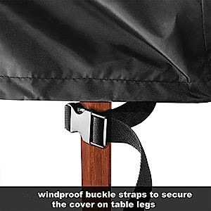 Skyour Patio Chaise Lounge Cover Waterproof Heavy Duty 420D Oxford Outdoor Recliner Cover UV Tear Resistant Pool Bench Chaise Longue Chair Furniture Covers for Garden Yard (1)