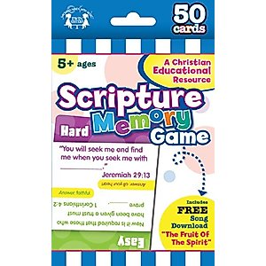 Scripture Memory Christian 50-Count Game Cards (I'm Learning the Bible Flash Cards)