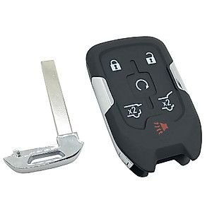 Horande Replacement Key Fob Cover Case fit for 2014 2015 2016 2017 Chevy Tahoe Suburban Silverado GMC Yukon Keyless Entry Key Fob Shell