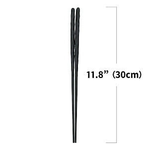 Plastic Cooking Chopsticks for Wide Range of Situations, Easy to Grip and Pick Up, Long Japanese - Made in Japan - Saibashi Chopstick - 11.8" / 30cm (1 pc)