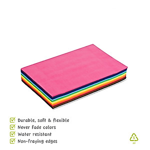 Smart-Fab Fabric Weatherproof Cut Sheet, 9 x 12 Inches, Assorted Color, Pack of 270